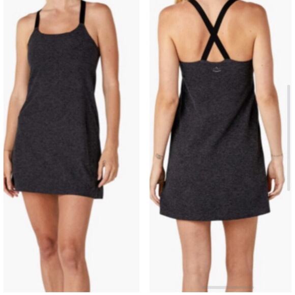 Beyond Yoga | Dresses | Beyond Yoga Move It Dress Spacedye Charcoal ...